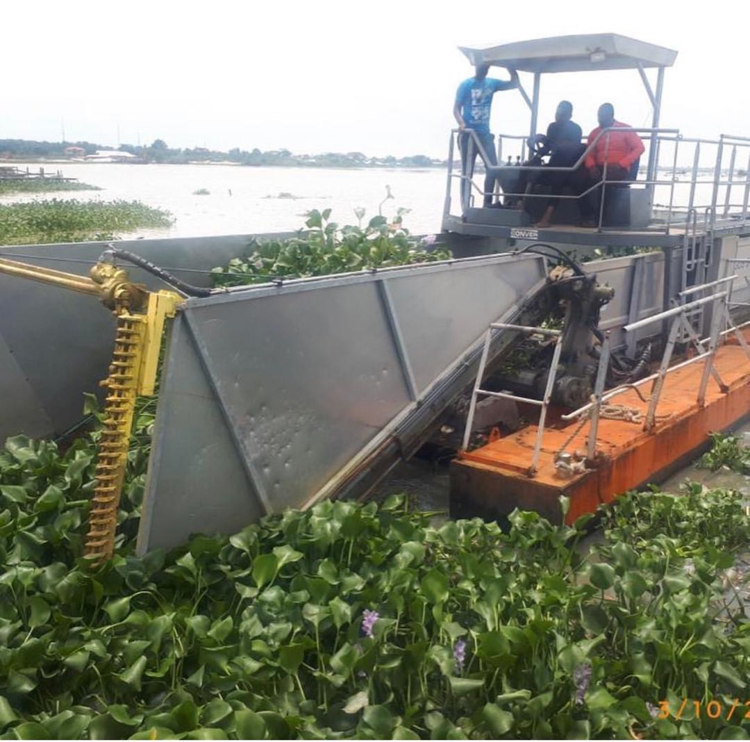 LASWA Begins Clearing Of Water Hyacinth On Lagos Inland Waterways