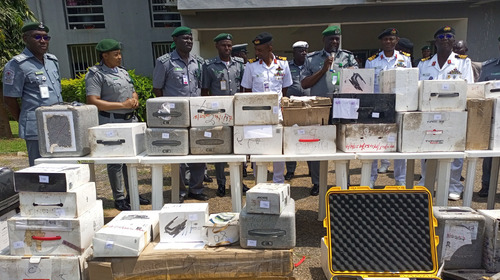 Navy Receives 86 Seized Drones From Customs